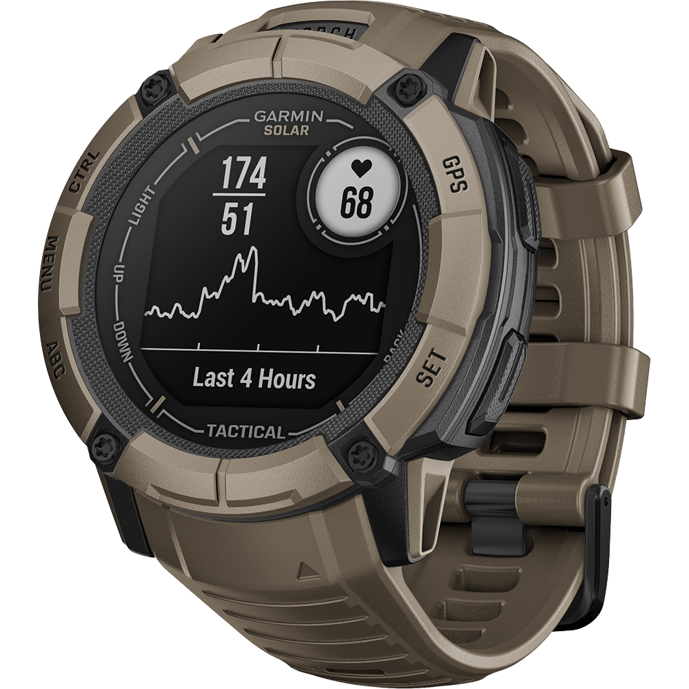 Garmin Instinct 2X Solar Tactical Edition Smartwatch, Brown – Renow